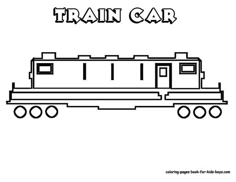 Boxcar Train Coloring Pages [2025]