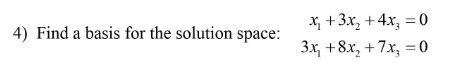 Solved Find A Basis For The Solution Chegg Com