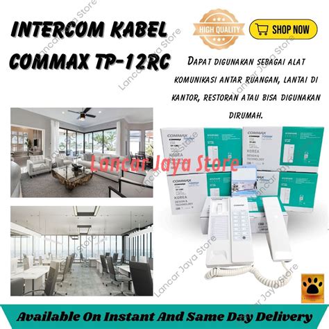 Jual Intercom Kabel Commax Tp 12rc Interphone Antar Ruangan Commax Tp12rc Shopee Indonesia