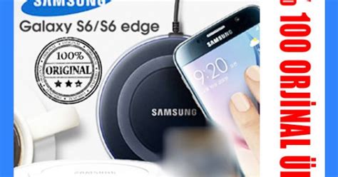 Samsung Galaxy S6 S6 Edge Wireless Charger Kablosuz Şarj Cihazı Ep