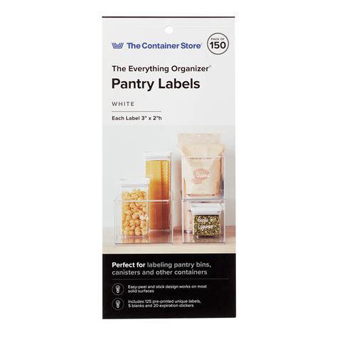 The Everything Organizer Collection Pantry Labels Pkg150 The