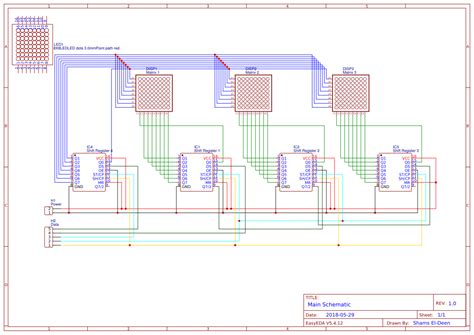 Dot Matrix Display OSHWLab