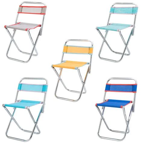 야외 알루미늄 합금 휴대용 접이식 피크닉 캠핑 의자 미니 보관 낚시 의자 초경량 가구 Aliexpress