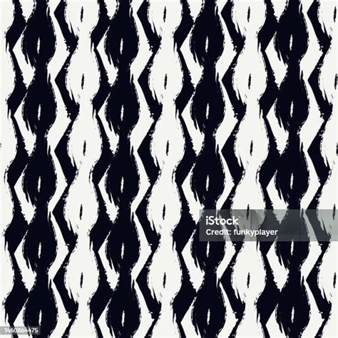 브러쉬 라인은 매끄러운 패턴입니다 자유형 스트라이프 프린트 물결 모양의 선형 배경입니다 심플한 기하학적 모티프 곡선 이미지 민족