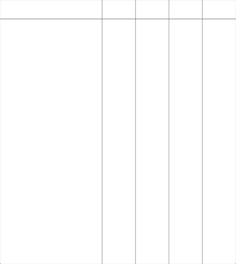 Free Printable 5 Column Charts [pdf] Template Printables Hub Free Printables Pdf Templates