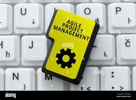 Sign Displaying Agile Project Management Business Idea Management