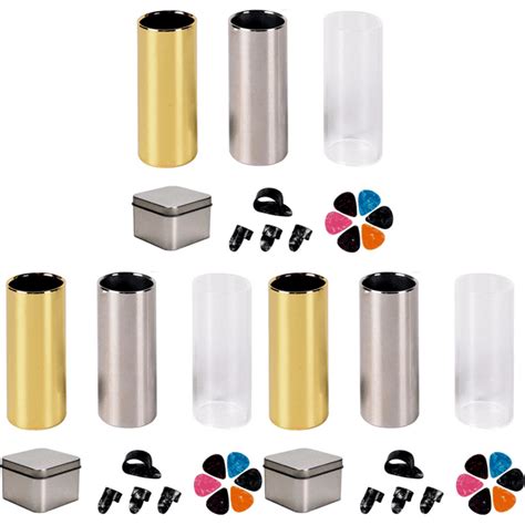 Peggybuy Guitar Slide Set Guitar Slide Bar Acoustic Guitar Slides For