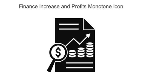 Finance Increase And Profits Monotone Icon In Powerpoint Pptx Png And Editable Eps Format Ppt