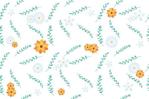 Spring Flower Seamless Pattern Vector Art Icons And Graphics For Free Download
