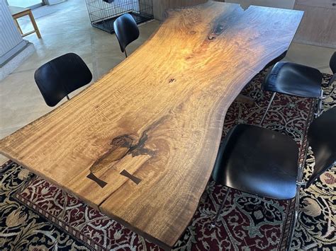 Mango Slab Dining Table — Furniture Maker Satoshi Yamauchi Custom Furniture In Honolulu
