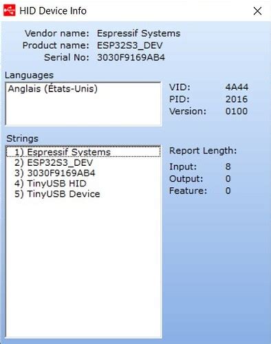 Esp32 S3 Usb Hid Page 2 Français Arduino Forum