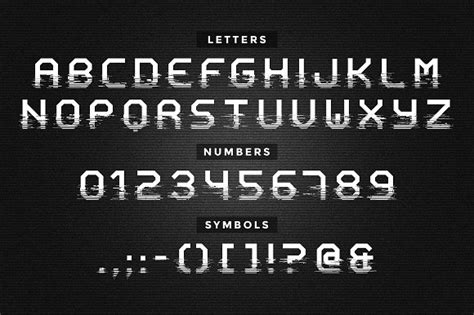 System Glitch Display Glitch Font Free Font