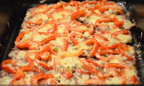 Фарш в духовке с сыром - пошаговый рецепт с фото