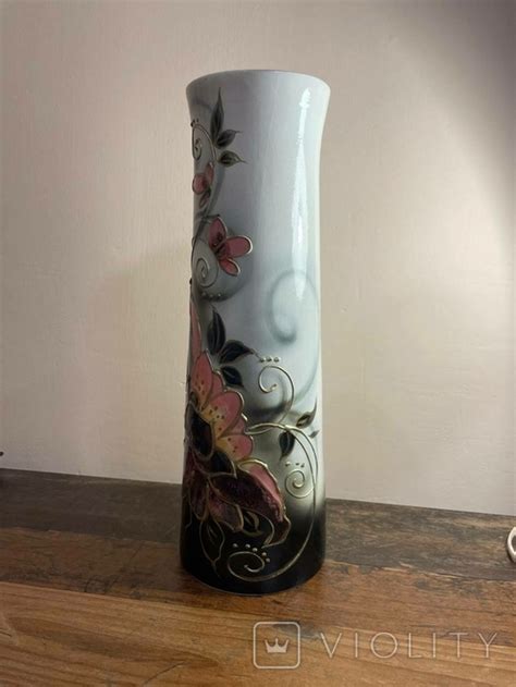 Ваза ручна розпись клеймо К ЭЛИТА 40 см на сайте для коллекционеров Violity Купить в Украине
