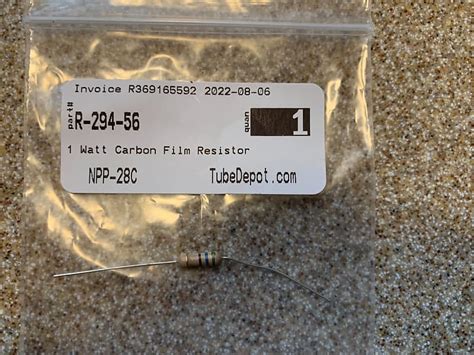 Tubedepot Resistor 56 Ohm 1 Watt Carbon Film Reverb
