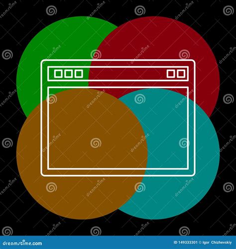 Browser Window Vector Illustration Stock Vector Illustration Of Empty Sign