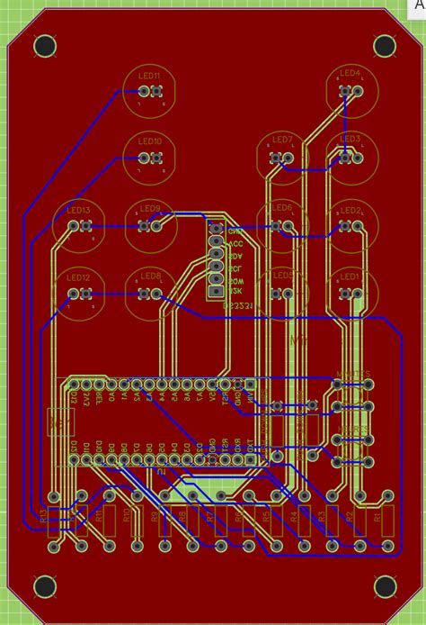 Creation d un PCB pour une horloge Binaire j aimerais vos avis Français Arduino Forum