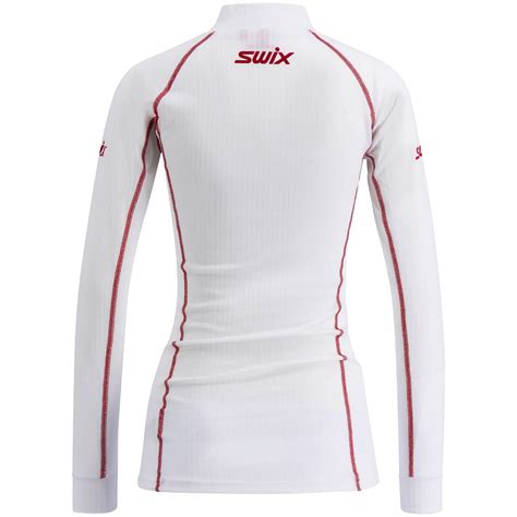 Swix Racex Classic Half Zip W Bright Whiteswix Red Sportslivet
