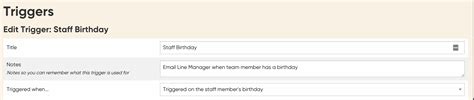 How To Set Up And Manage A Trigger StaffSavvy Support