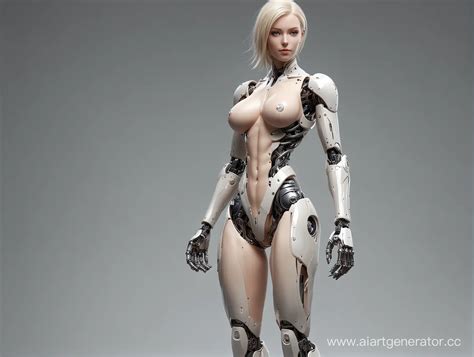 Biorobot With Flawless Anatomy And Advanced Technology AI Art Generator