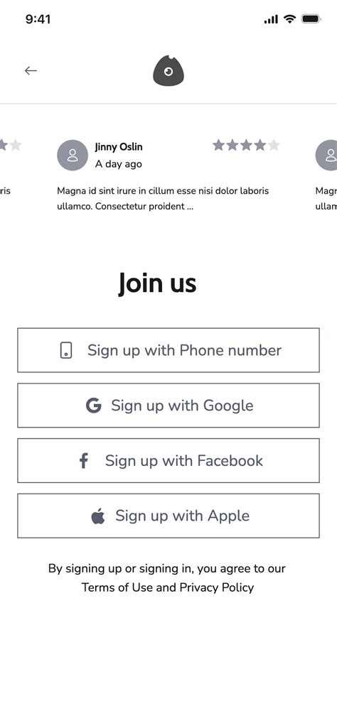 App Onboarding Wireframe Template Visily