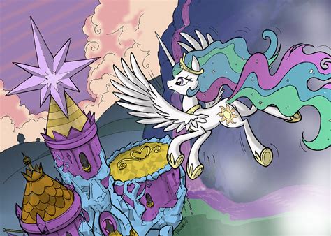 Princess Celestia Drawn By Yewdee Bronibooru