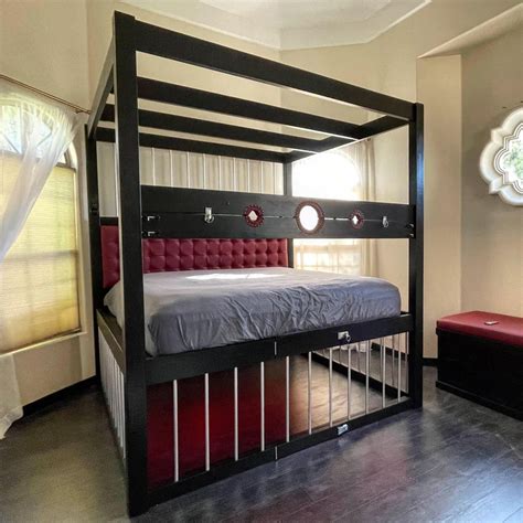 Custom Wooden Bondage Bed Frame Bondagebox Free Uk Delivery