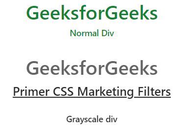 Primer CSS Marketing Filters GeeksforGeeks