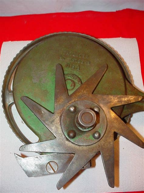 Engel Lawn Edger Antique Cast Iron Lawn Edger Tool W Wood Handle