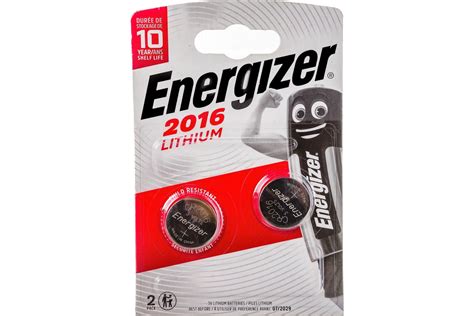 Батарейки Energizer Miniatures Lithium CR2016 2 шт/бл 7638900248340 ...