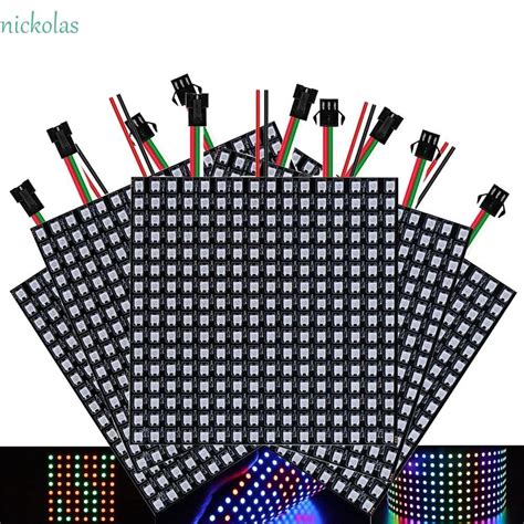 Bảng Điều Khiển Đèn Led Nhiều Màu Sắc Ic Ws2812b Ws2812 8x8 16x16 8x32 Matrix Shopee Việt Nam