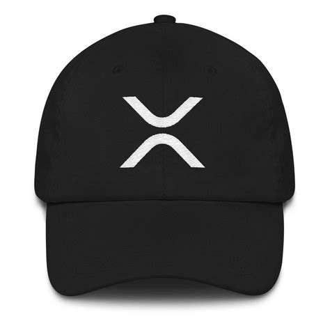 XRP Logo Dad Hat Cryptocurrency Baseball Cap Embroidered Crypto Miner