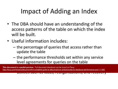 The Complete Guide To DBA Practices Procedures Database Performance