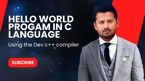 how to develop a c program hello world program using dev c write