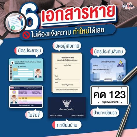 Condonewb 6 เอกสารหาย📜 ไม่ต้องแจ้งความ ทำใหม่ได้เลย🔎