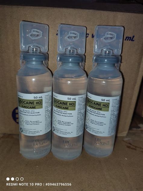 Lidocaine Hci Eurocaine 50ml Health And Nutrition Medical Supplies