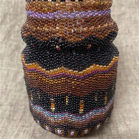 Beaded Vase Etsy