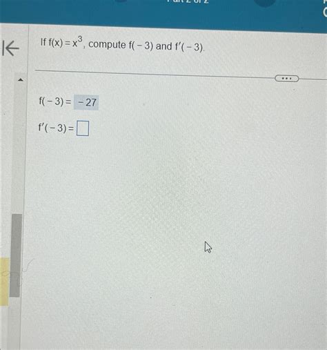 solved if f x x3 ﻿compute f 3 ﻿and