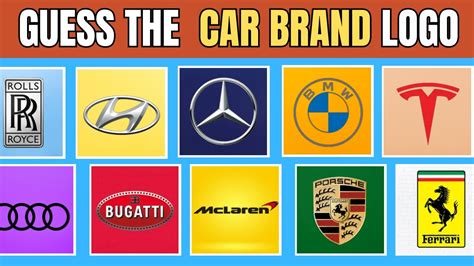 Guess The Logo Can You Guess The Car Brand Logo Youtube