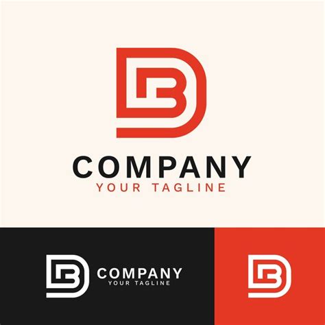 Free Vector Flat Design Kd Monogram Logo