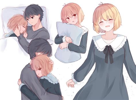 Arcueid Brunestud And Tohno Shiki Tsukihime Drawn By Hoshino Gmve Cc Danbooru