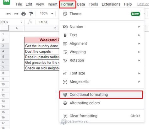 Conditional Formatting With Checkbox In Google Sheets Officewheel Com