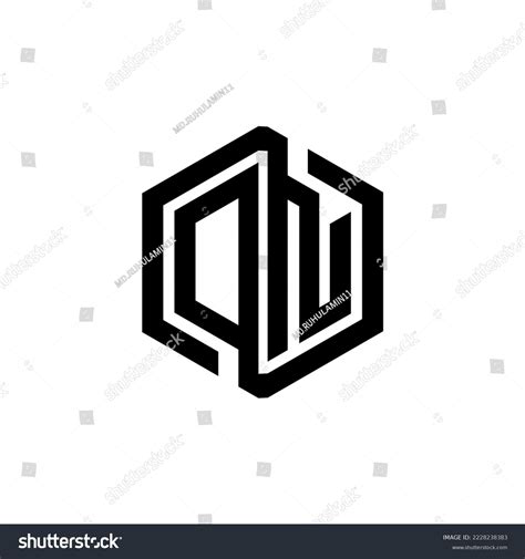 Dn Letter Logo Design Illustration Vector Stock Vector Royalty Free