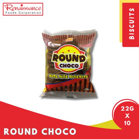 Round Choco Bite Size Biscuits 22g X 10 Shopee Philippines