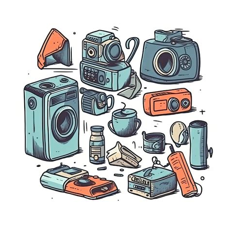 Premium Ai Image Cool Objects Illustration With Strong Contrast For