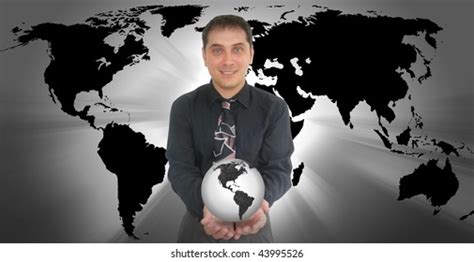Man Holding Globe Abstract Images Stock Photos Vectors Shutterstock