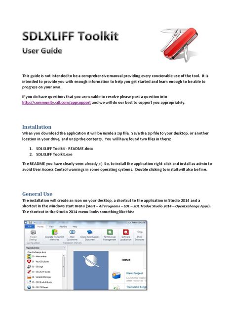 sdlxliff tool kit user guide pdf computer file areas of computer
