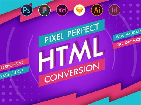 psd figma sketch xd ai to responsive website html css js wordpress