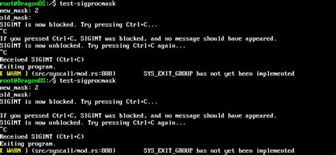 Ctrlc输入问题？ Sig Main Dragonos开源社区