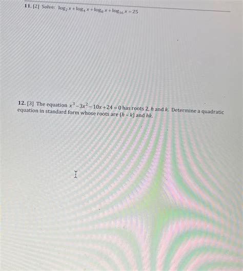 Solved Solve Log X Log X Log X Log X Chegg Com